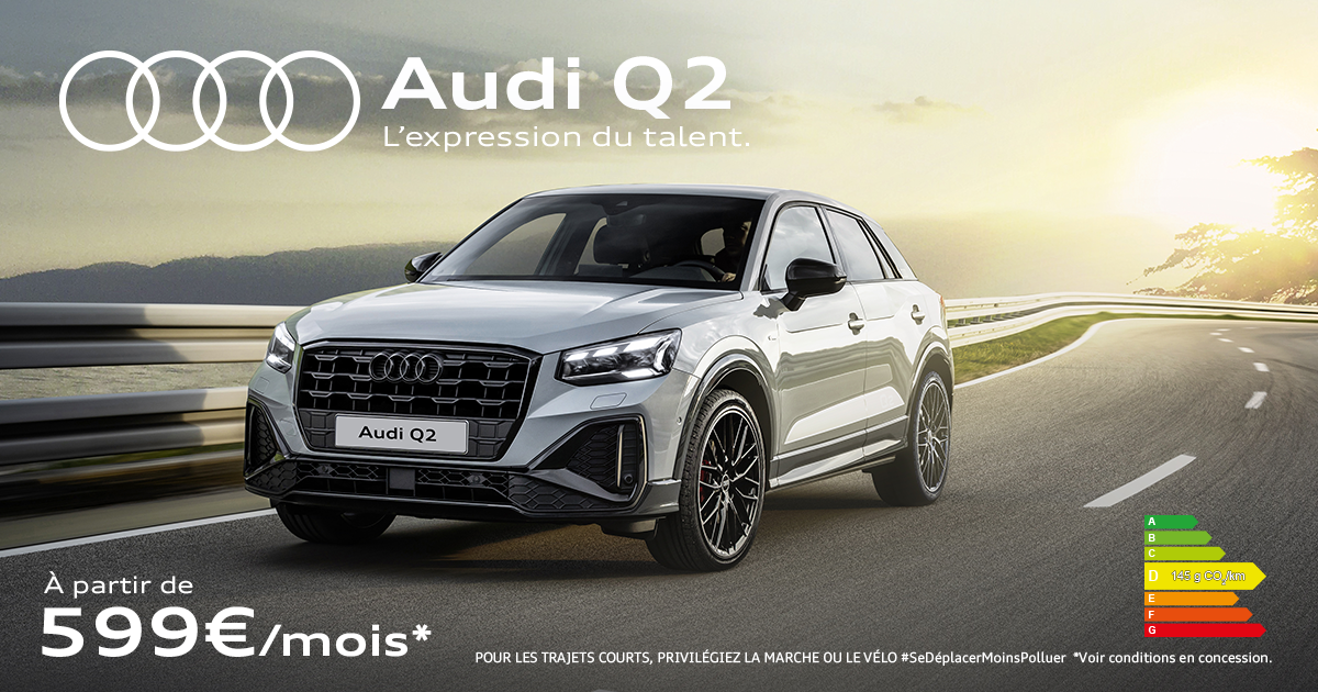 En janvier, découvrez l'Audi Q2 à partir de 599€/mois*