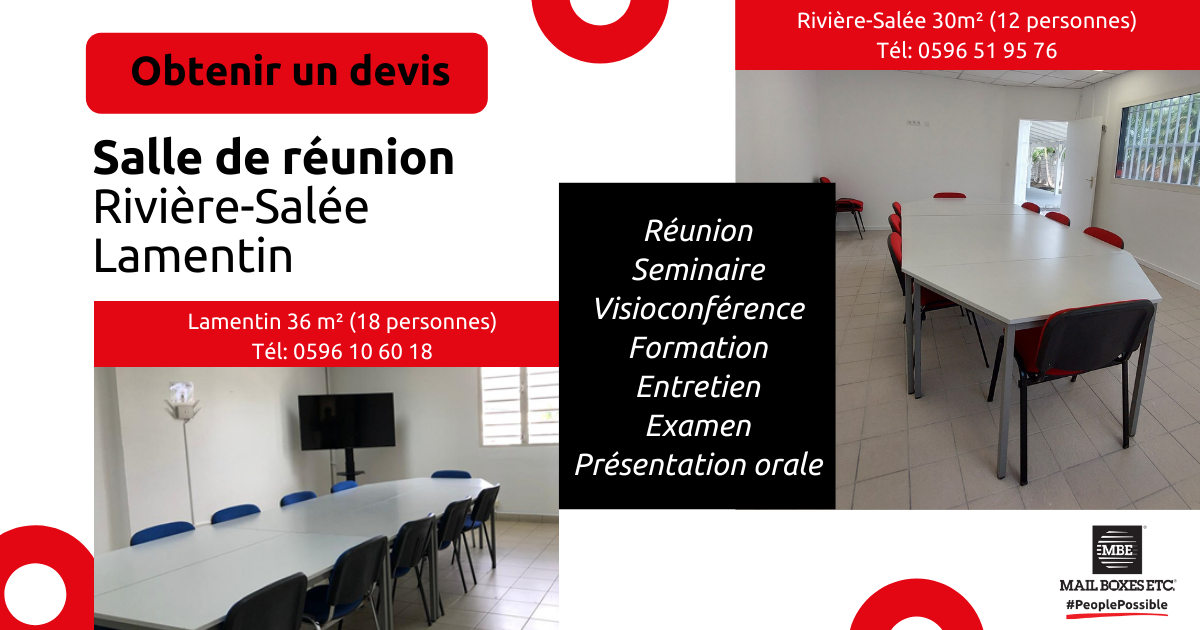 Devis Location Salle de Réunion en Martinique au Lamentin et à Rivière ...