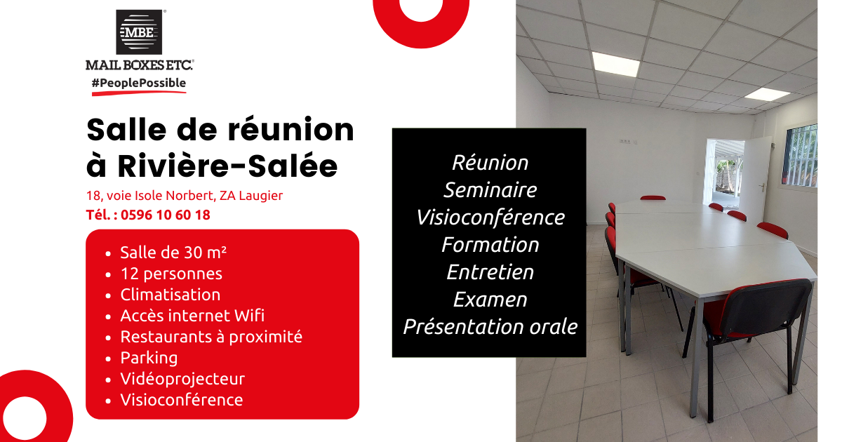 Location Salle de Réunion à Rivière Salée | Mail Boxes Etc. Martinique
