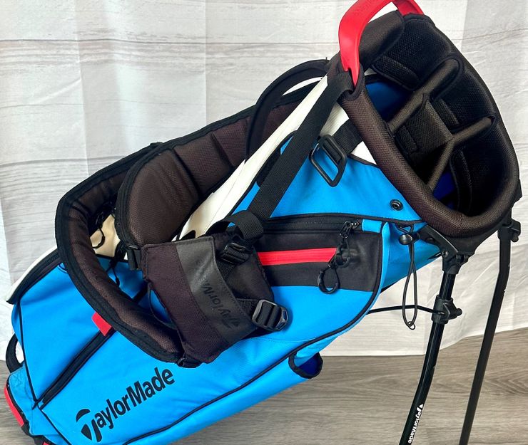 TaylorMade FlexTech Lite Stand Bag - Blue/White/Red - 4-Way Divider ...