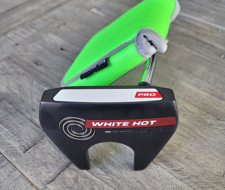 Odyssey White Hot Pro #7 Putter - Super Stroke Wrist Lock Grip - 36.5 ...