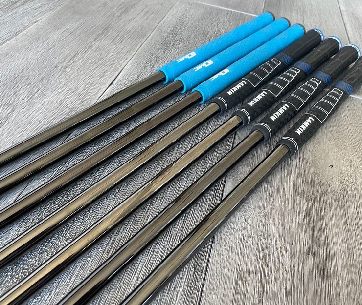 KBS $-Taper Black PVD Xtra Stiff 130g +1/2” .355” 4-PW Iron Shafts ...