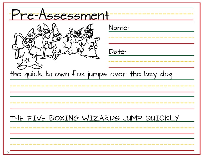 rhythm and writing pre-assessment rhythm and writing pre-assessment